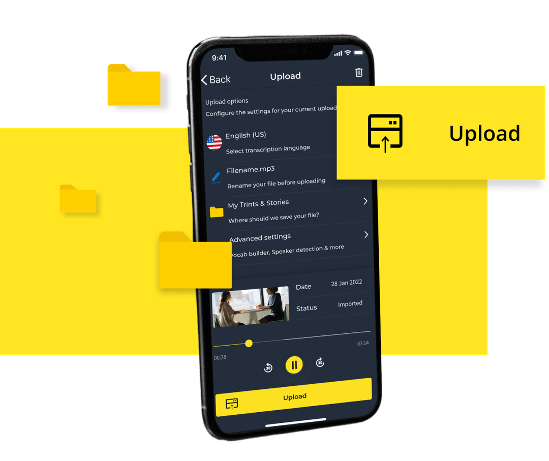 Transcribir vídeo a texto | Convertidor de vídeo a texto | Trint